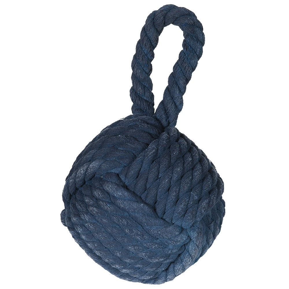 Navy Blue Knotted Rope Door Stop – Grandad's Shed